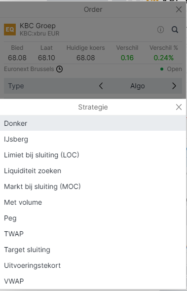Hoe plaats ik een algoritmisch order? – Saxo België Support